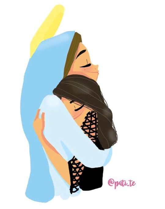 Pati Trigo, la joven navarra que arrasa pintando a la Virgen María en ...