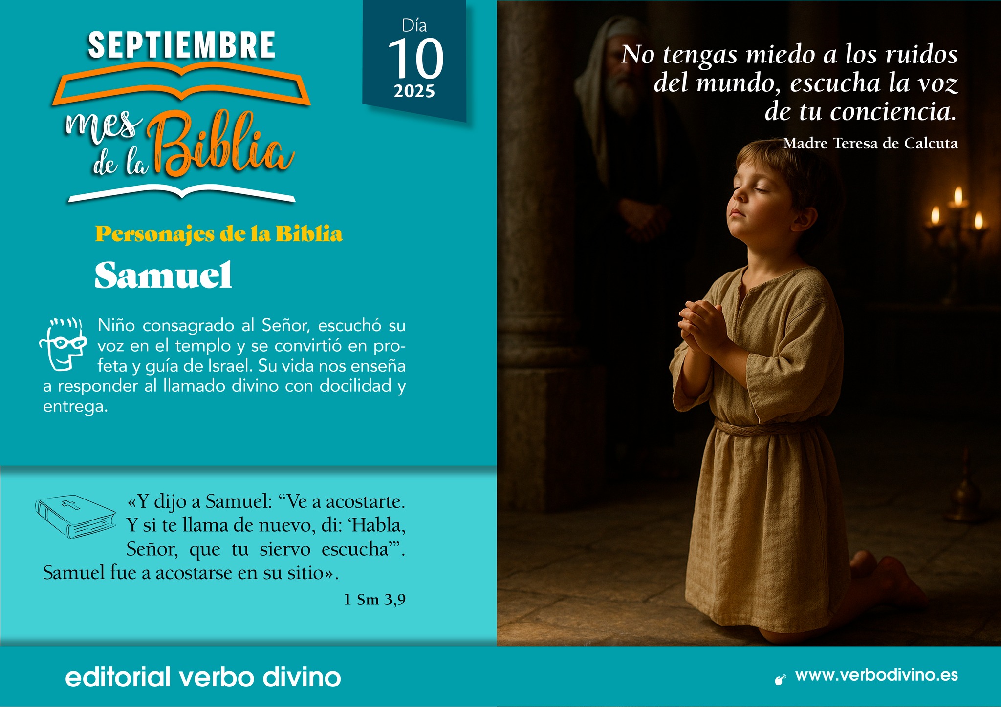 Septiembre 2025, Mes de la Biblia. Personajes que inspiran. | Canta y ...